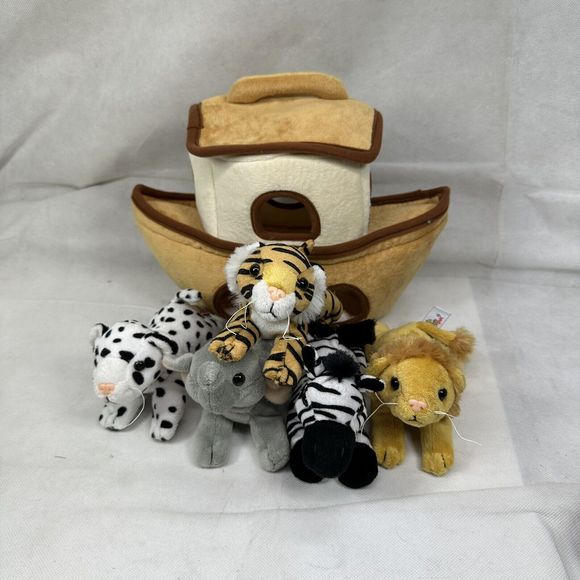 Unipak | Toys | Unipak Noahs Ark Carrying House Boat Plush Toy 5 Small ...